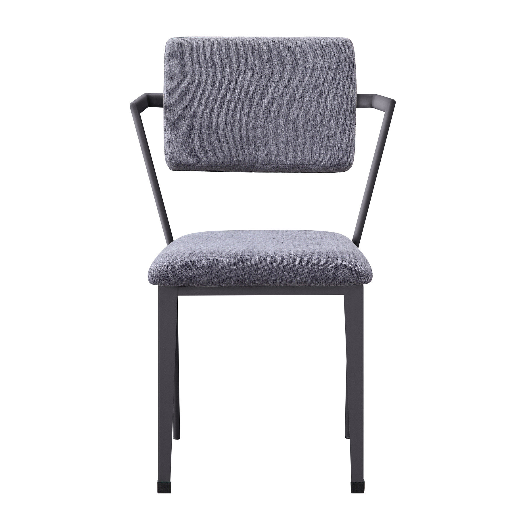 Orren Ellis Modern Grey Office Chair With Open Back For Enhanced ...
