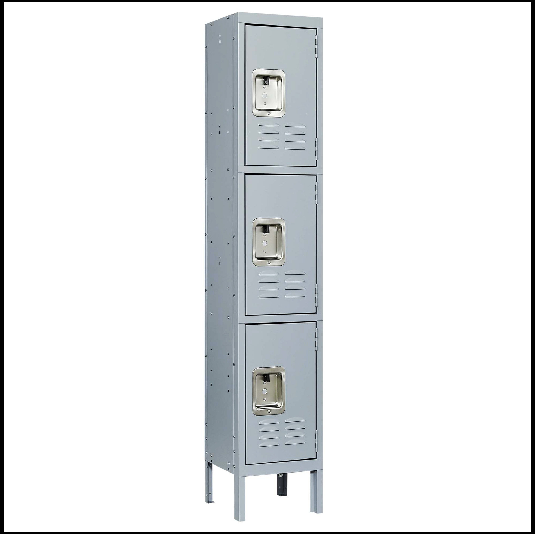 Ebern Designs Maureece Metal 3 - Tier 12.01'' School Locker | Wayfair