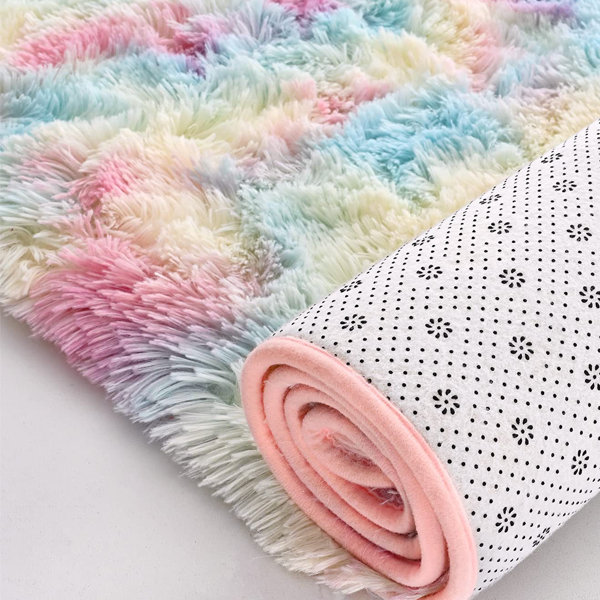 Everly Quinn Handmade Striped Rainbow Area Rug & Reviews | Wayfair