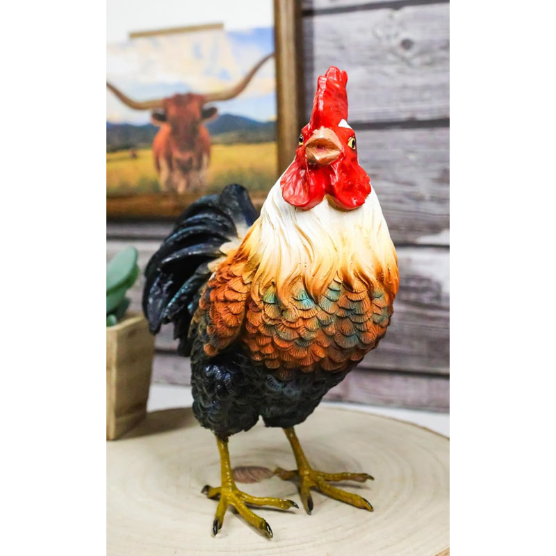 August Grove® Rustic Western Country Farm White Breasted Chicken ...