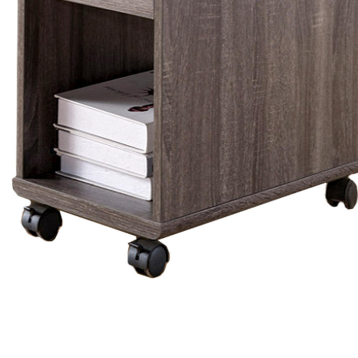 Latitude Run® Wallach Wheel End Table with Storage & Reviews | Wayfair