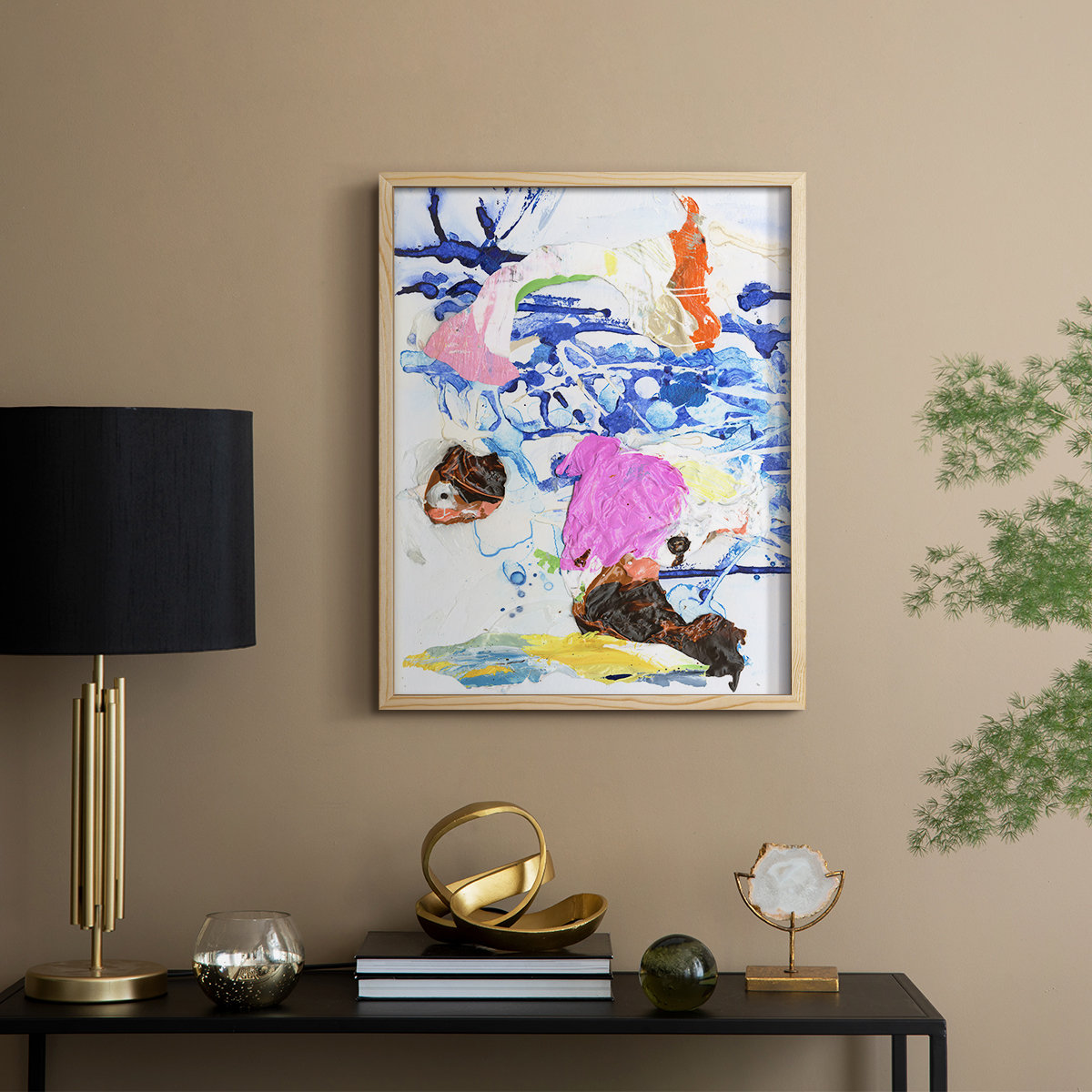 Lark Manor™ Evidence III Framed Print - Solid Wood | Wayfair