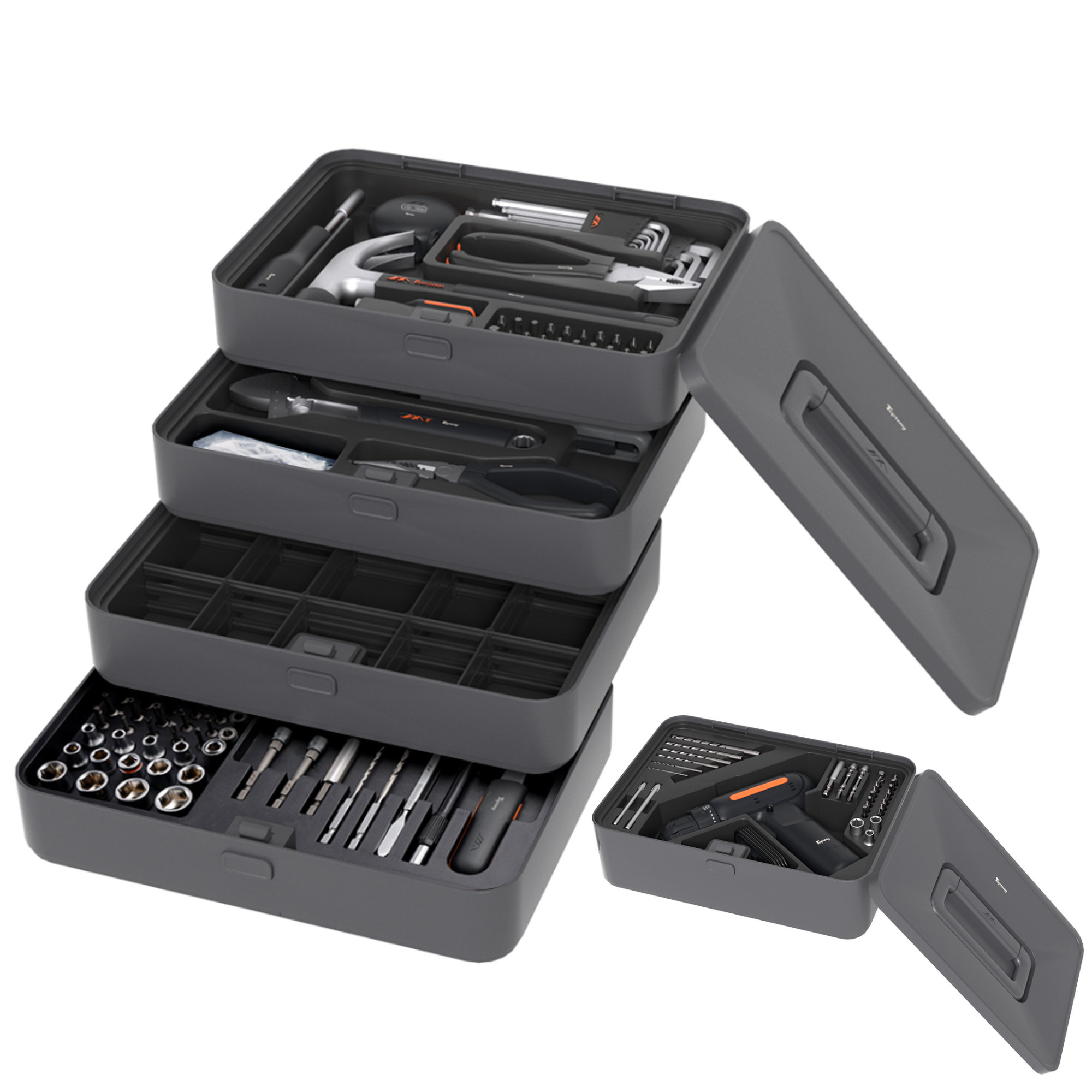 Topteng Multifunctional Home Storage Tool Kit Box | Wayfair