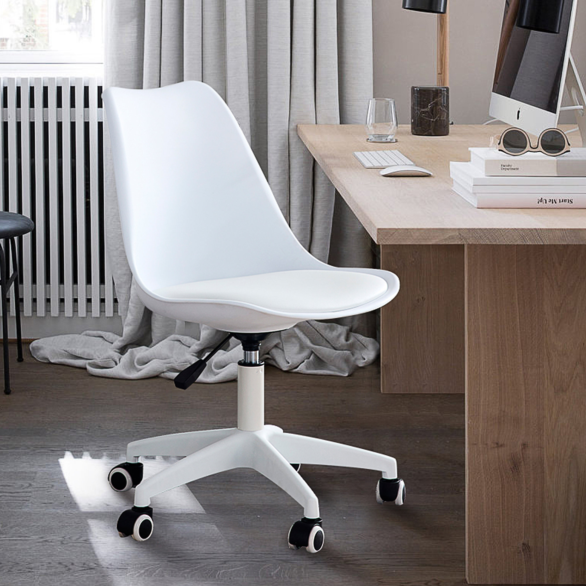 Ceballos Modern Home Office Desk Chairs, Adjustable 360 °Swivel Chair ...