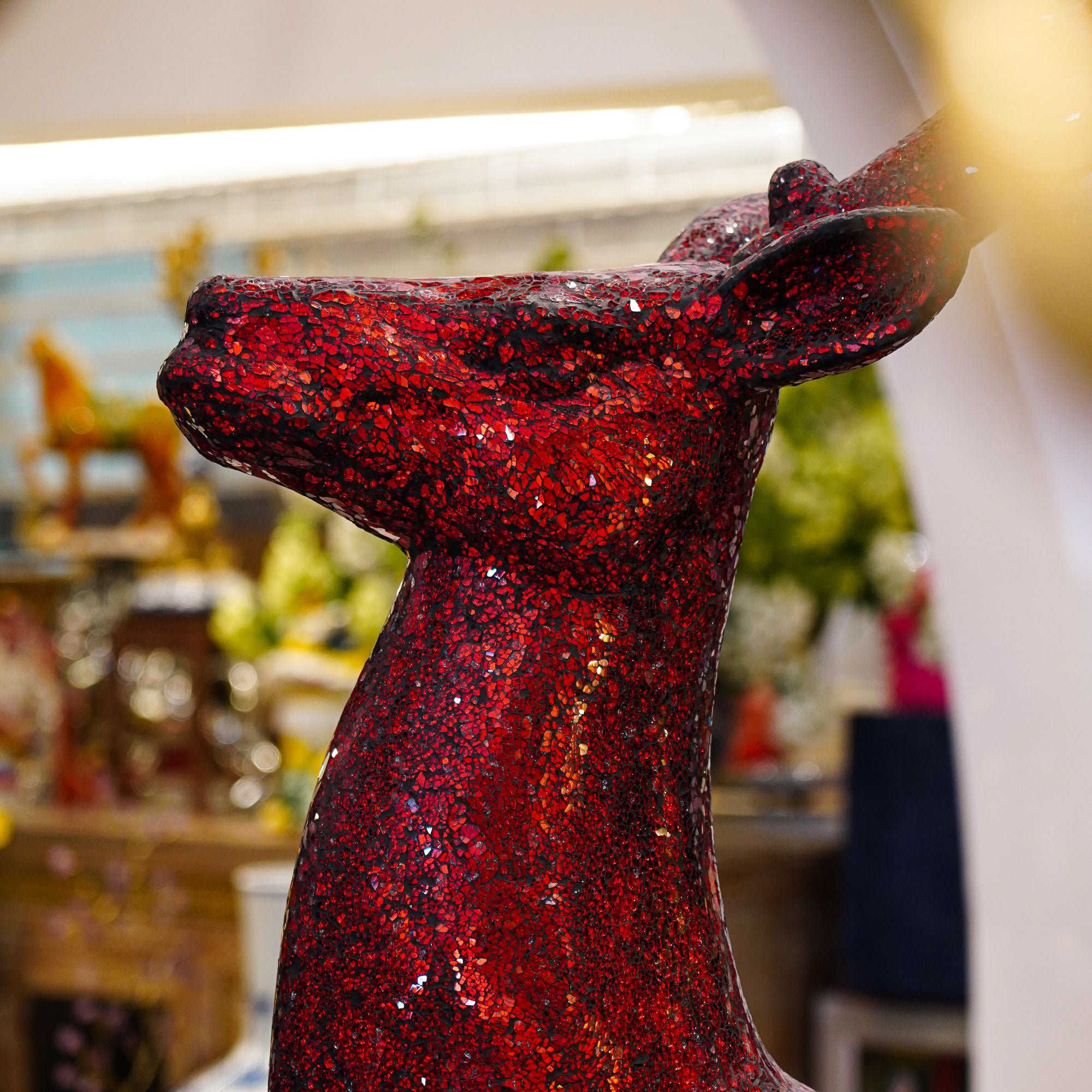 The Holiday Aisle® Ruby Regal Stag Home Decor Statue | Wayfair