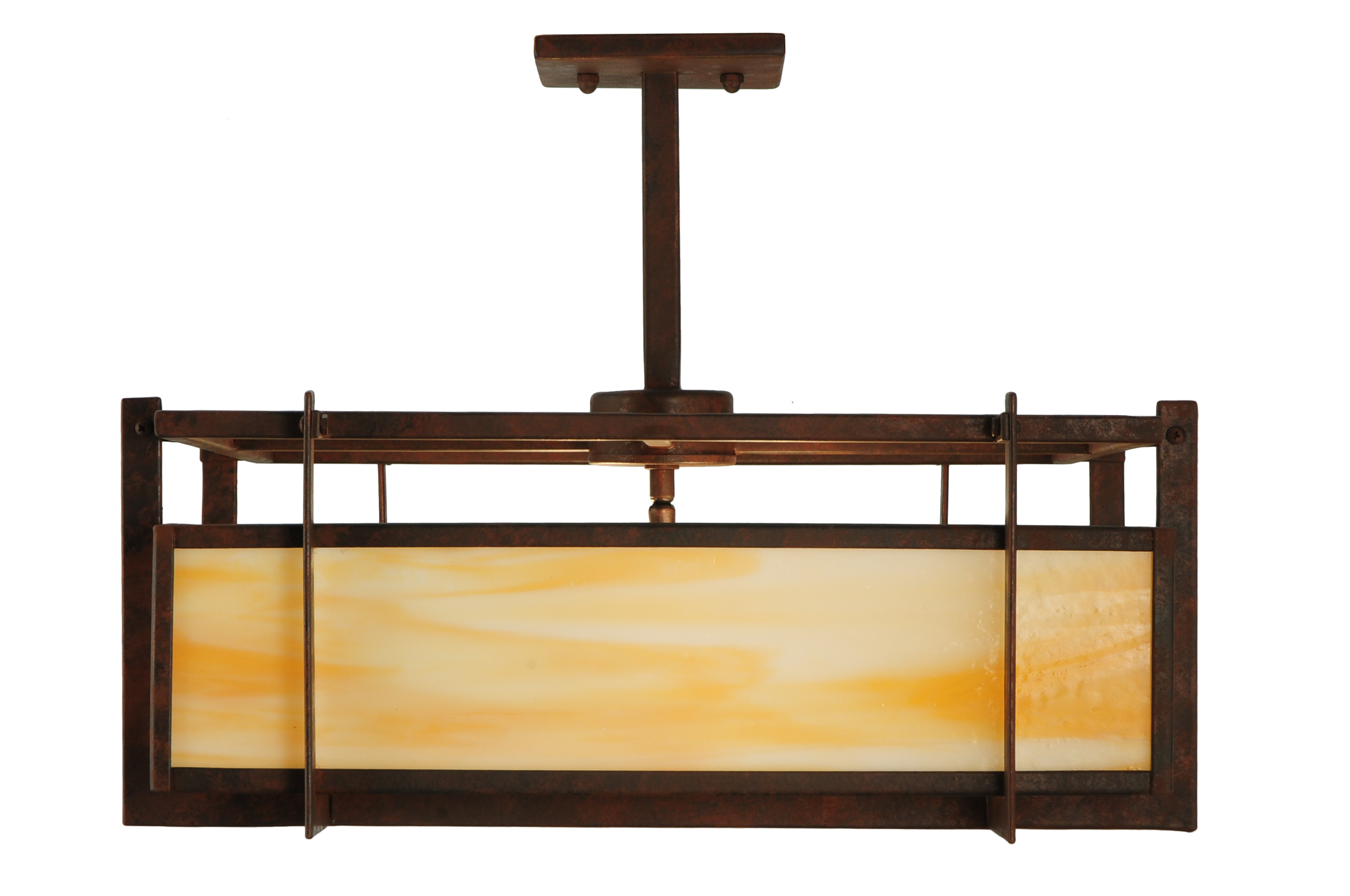 Meyda Lighting Boulder Creek 2-Light Unique / Statement Rectangle ...