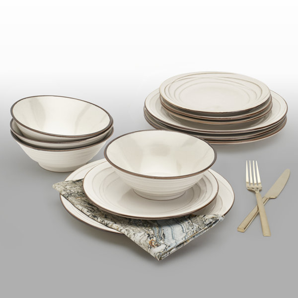 Tabletops Gallery Embossed Dinnerware Tabletops Gallery 12PC Set ...