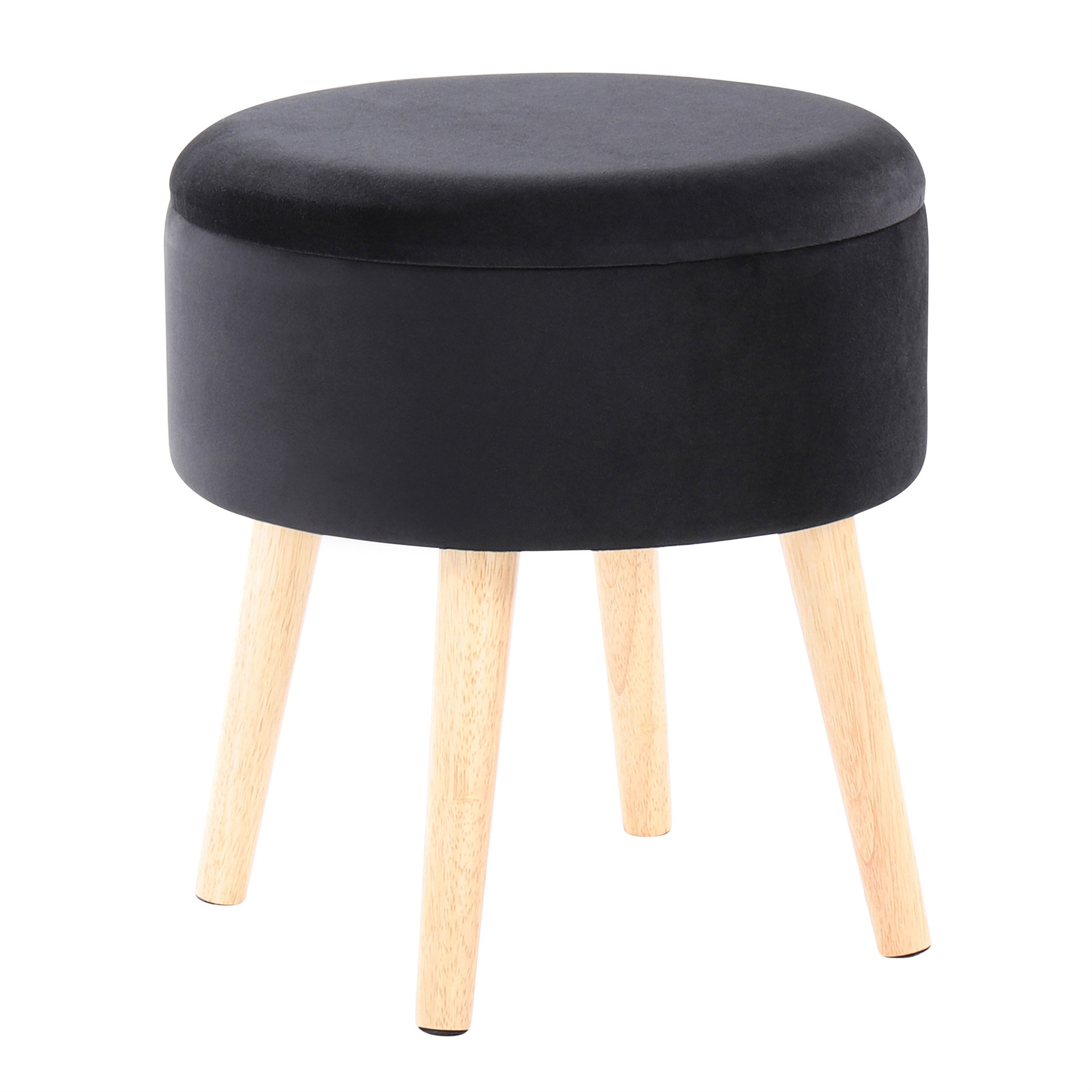 George Oliver Tray Contemporary Storage Ottoman With Matching Stool ...