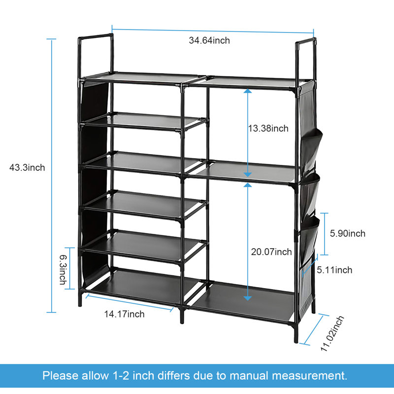 Rebrilliant 36 Pair Shoe Rack | Wayfair