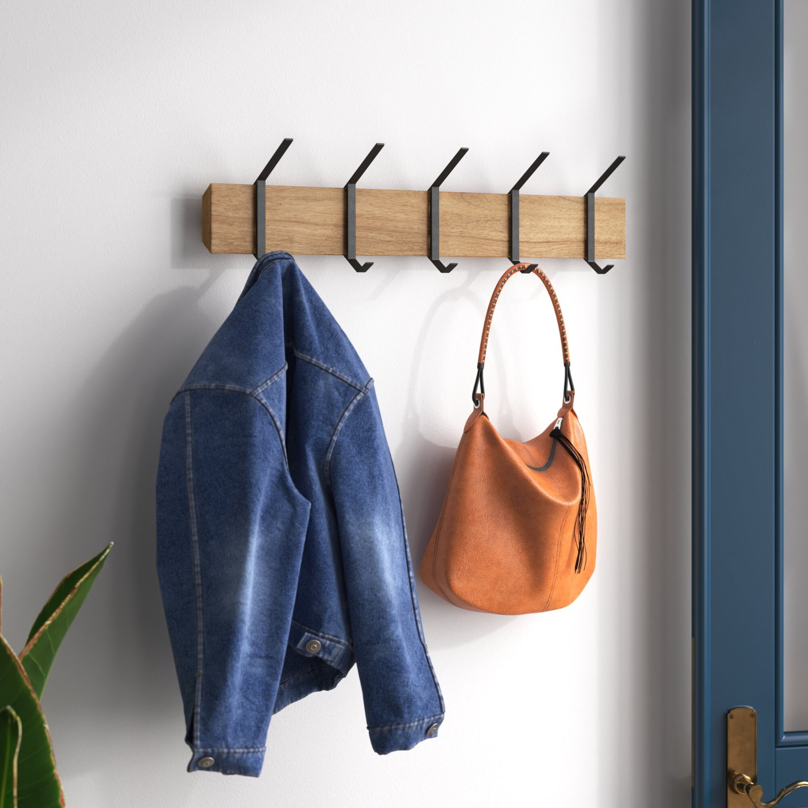 Mercury Row® Garfinkel 5 - Hook Wall Mounted Coat Rack & Reviews ...