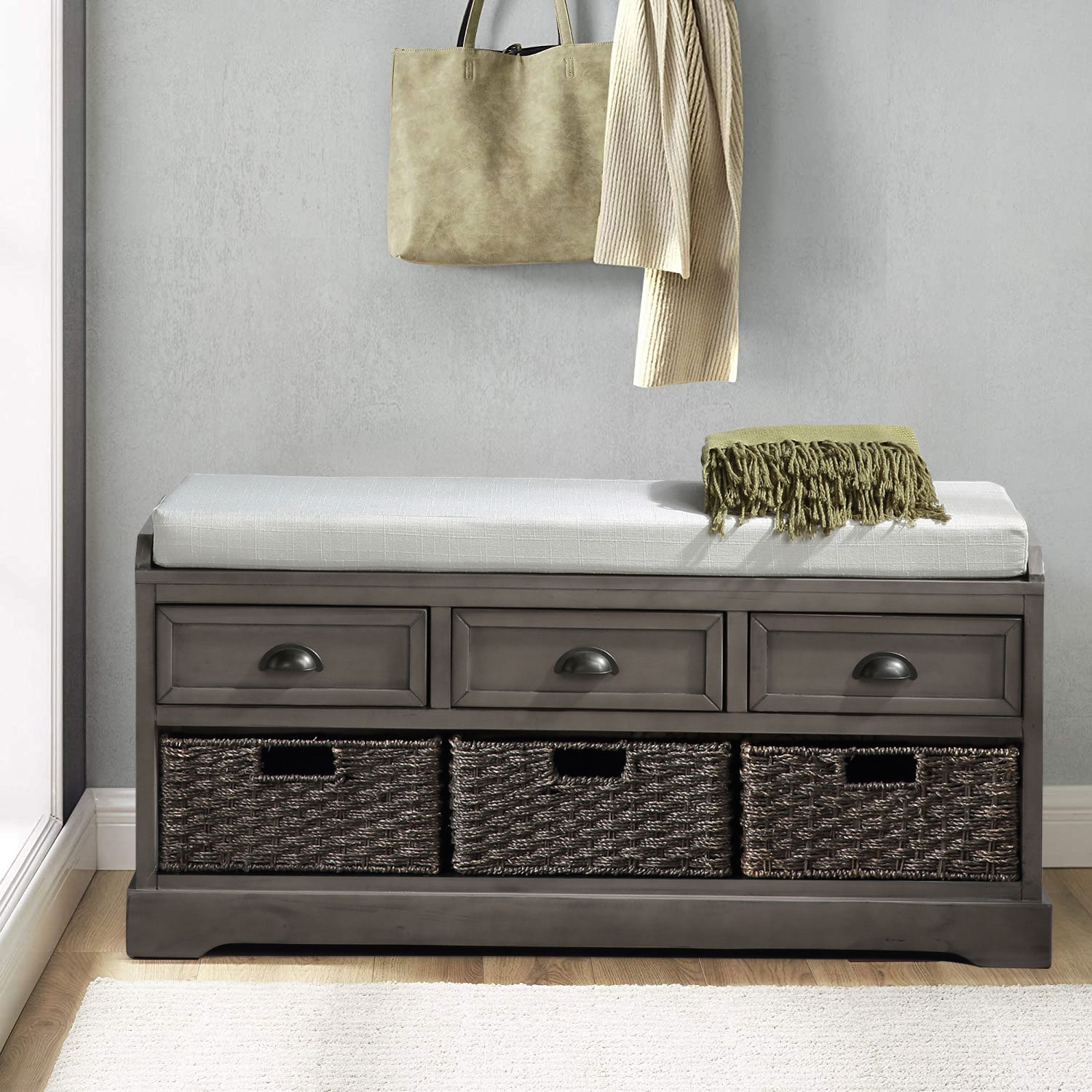 Rosalind Wheeler Drawers Storage Bench - Wayfair Canada