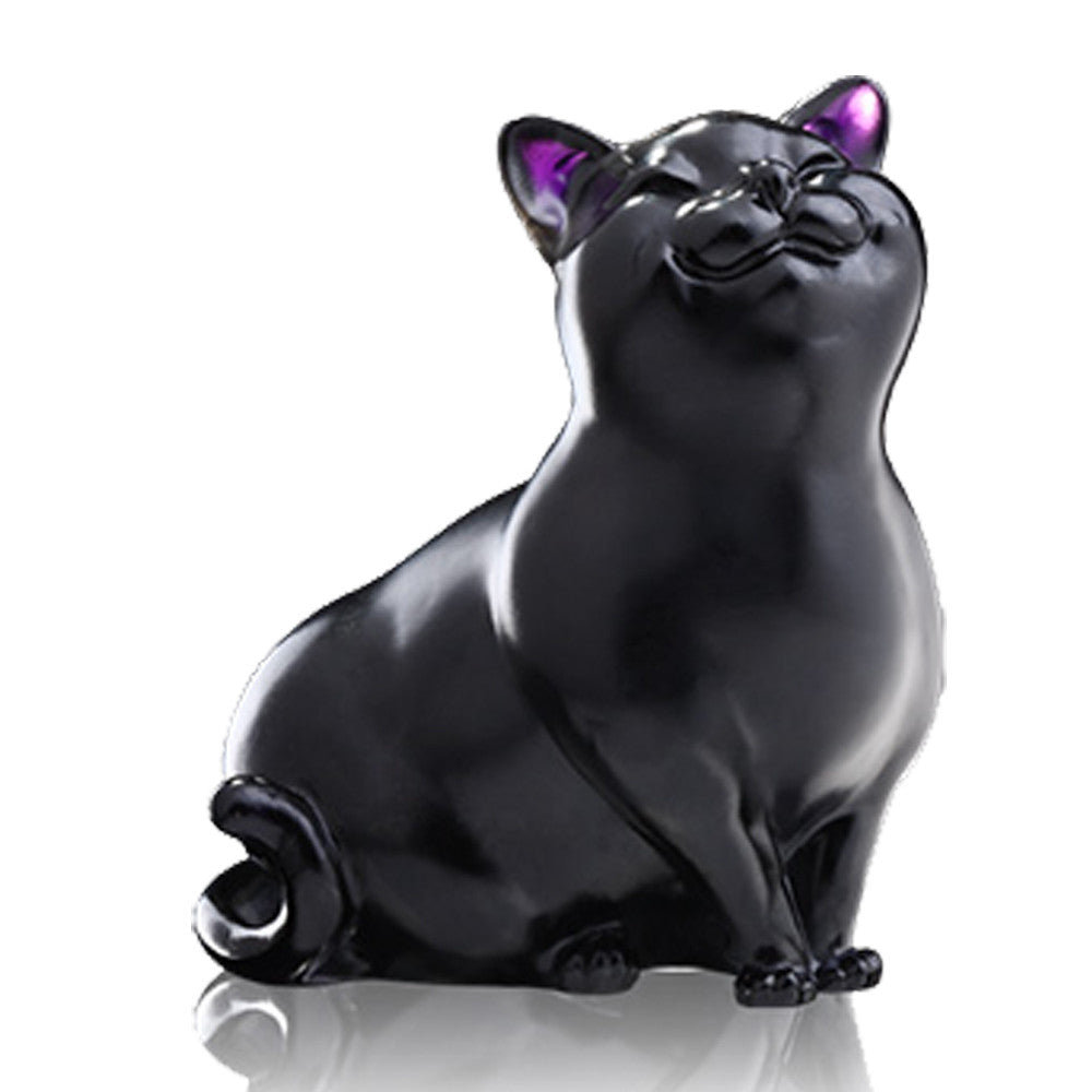 LIULI Crystal Art Crystal Cat Figurine, "Meow, My Dear" - Wayfair Canada