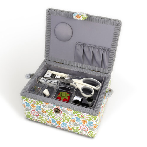 Dritz Medium Sewing Basket Kit Filled with Essential Sewing Supplies ...
