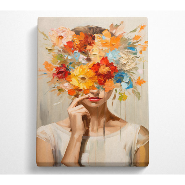 Marlow Home Co. Flower Face Explosion - Wrapped Canvas Art Prints ...