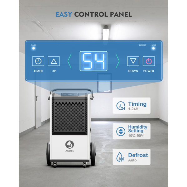 Edendirect 250 Pints Per Day Commercial Dehumidifier for Rooms Up to ...