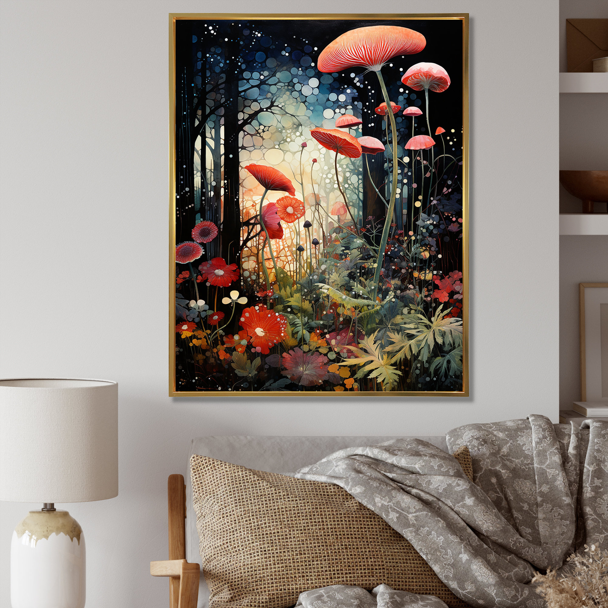 Millwood Pines Pink Enchanted Floral Botanicals Garden - Botanicals ...