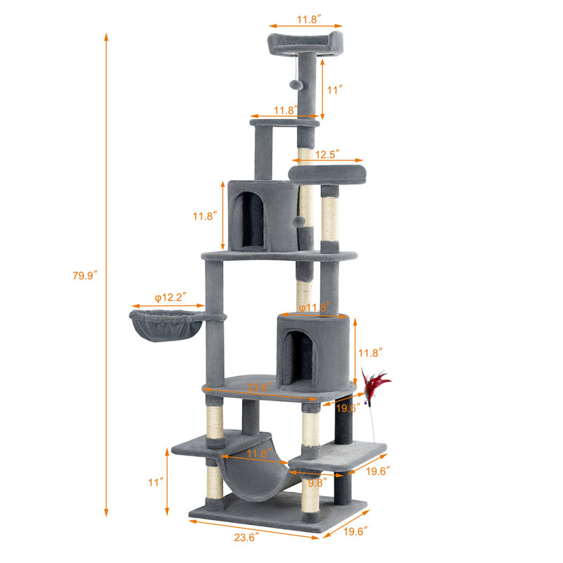 Tucker Murphy Pet™ 80" H Cat Tree | Wayfair