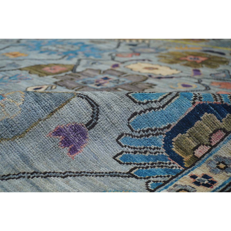 Bokara Rug Co., Inc. High-Quality Hand-Knotted Blue/Brown/Gray Area Rug ...