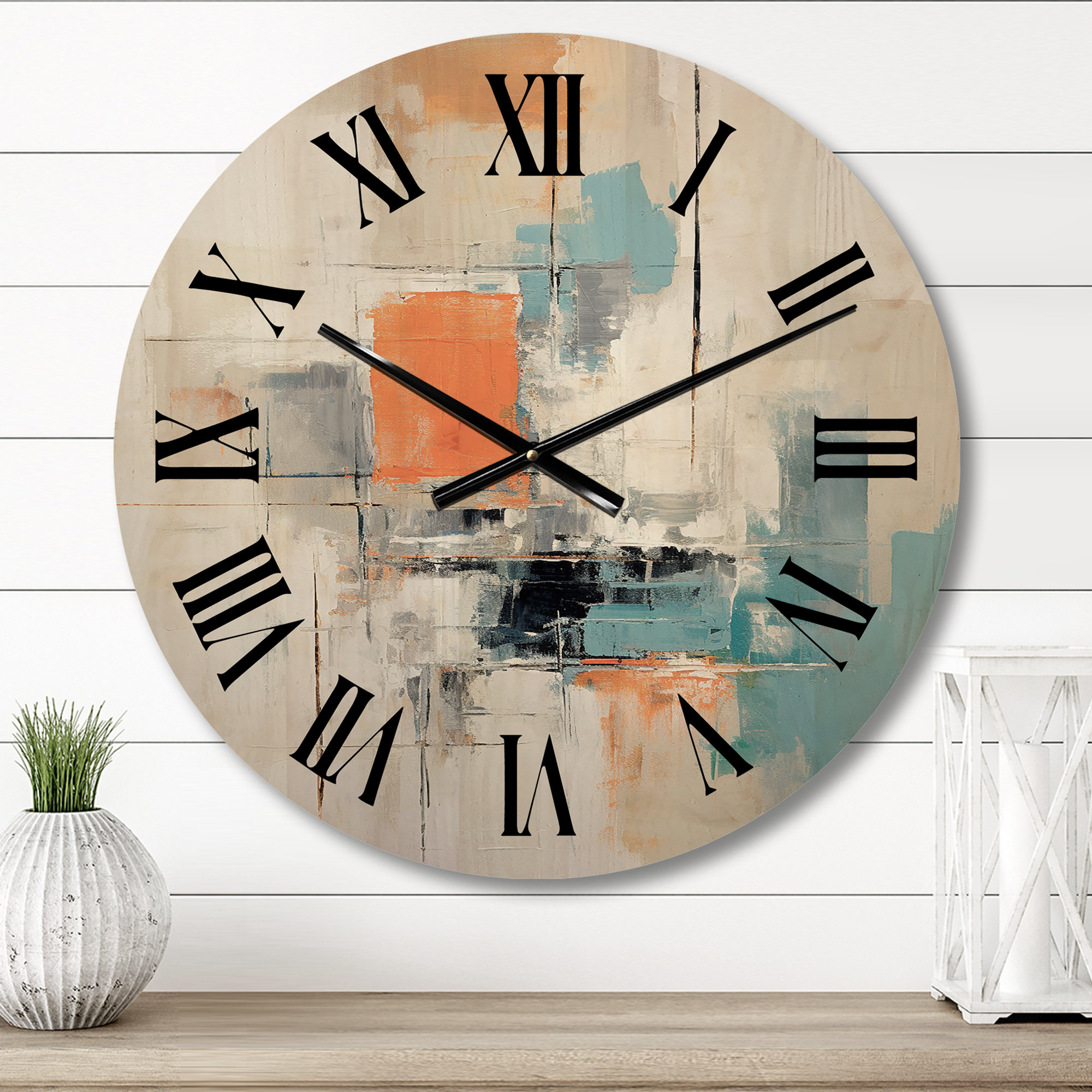 East Urban Home Dialogue with Minimalism Serene Blue Abstract ...