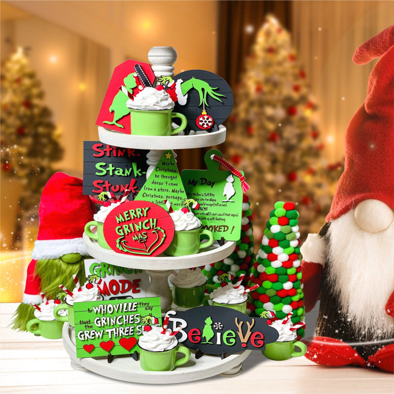 The Holiday Aisle® 9 Pcs Christmas Decorations Accent & Reviews ...