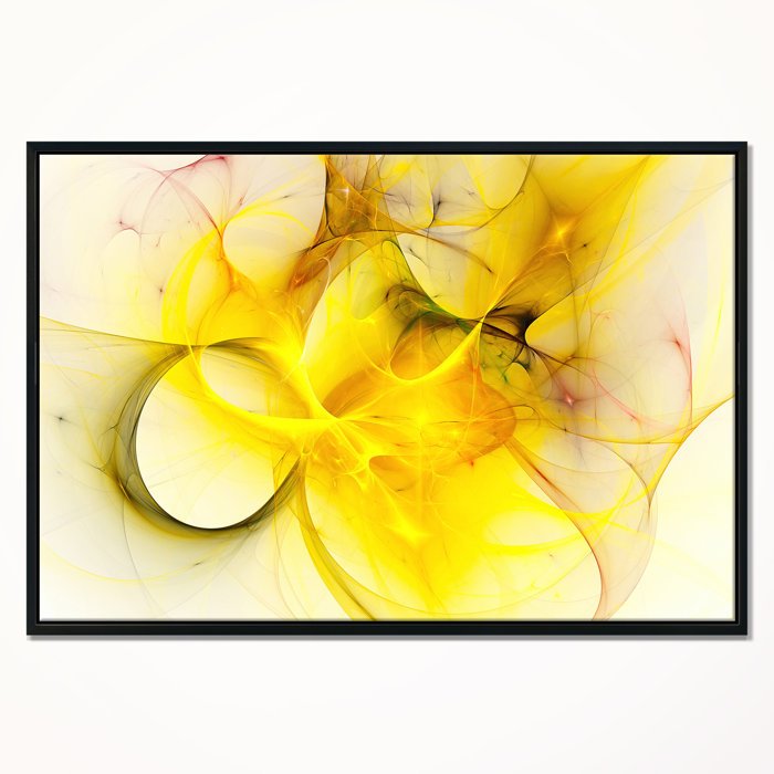 Bless international 'Light Yellow Nebula Star' Framed Graphic Art Print ...