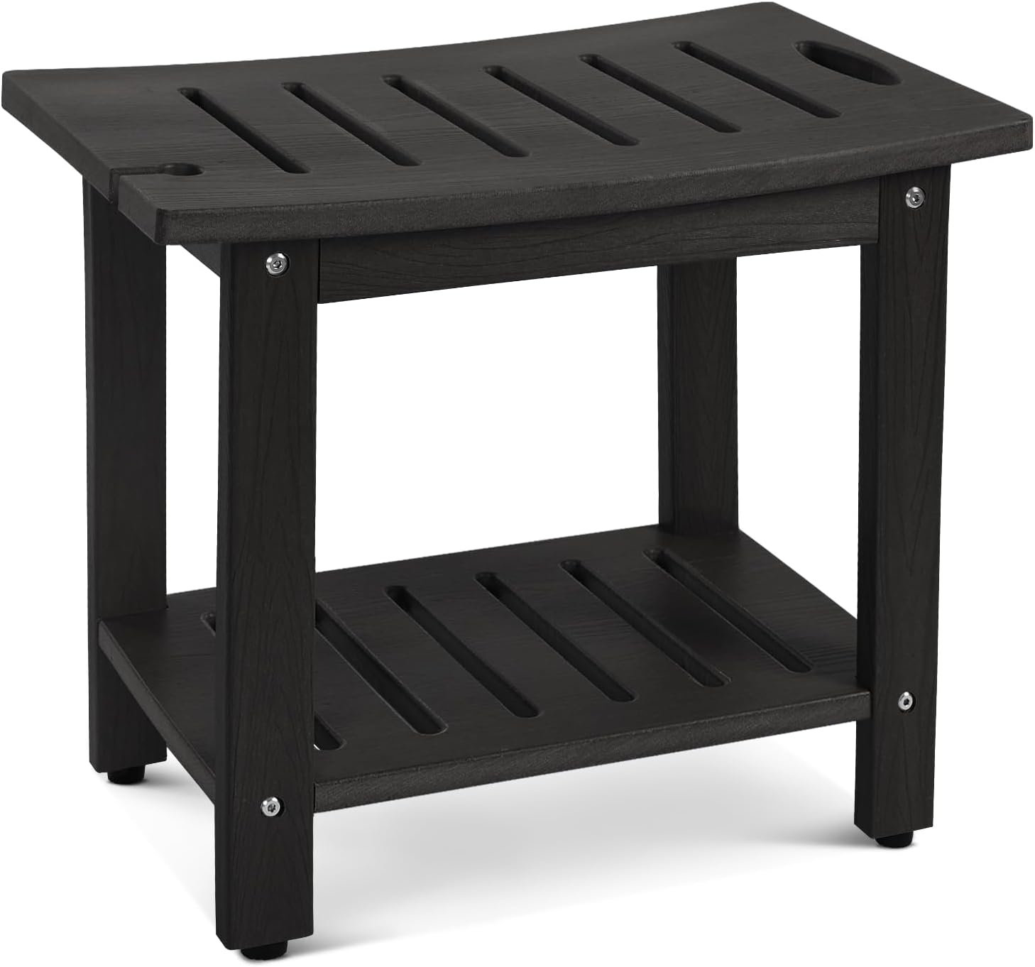 Lark Manor Boza 13'' W Plastic Corner Shower Bench | Wayfair