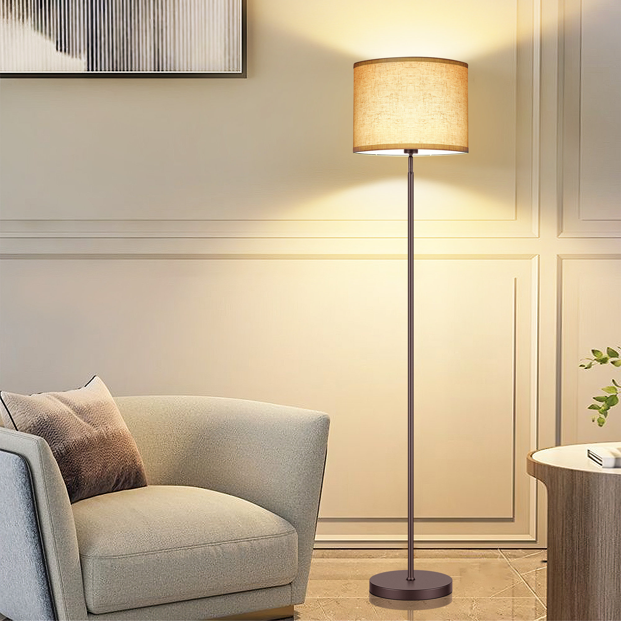 Hokku Designs Alexxes 63'' Traditional Floor Lamp with Remote Control ...