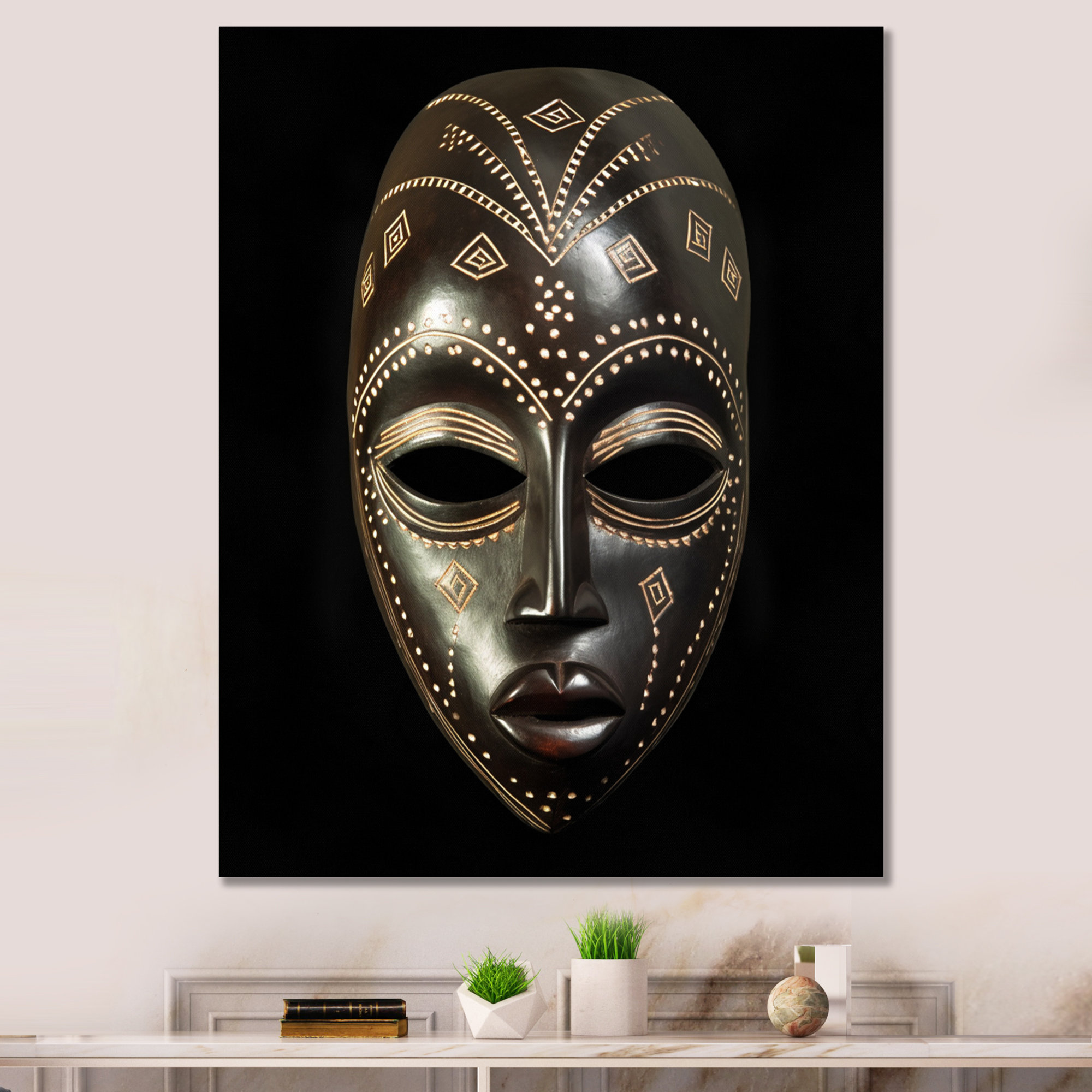 Dakota Fields Ethnical Traditional African Mask XX On Canvas Print ...