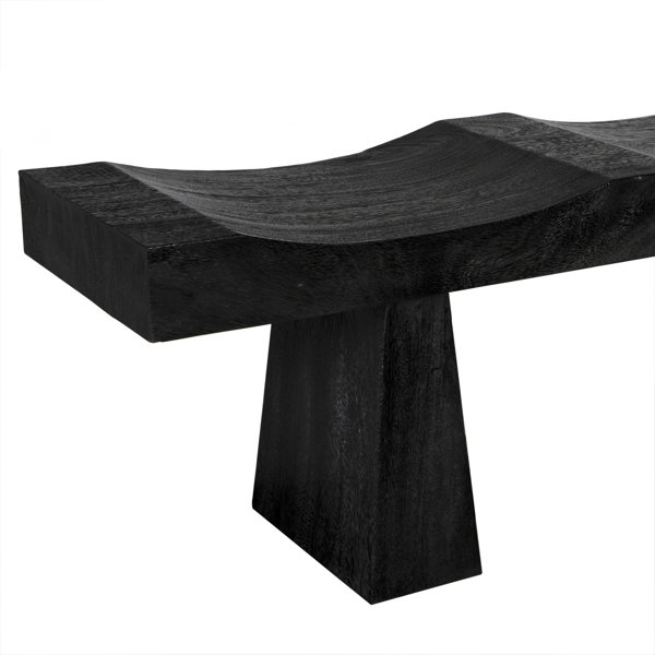 Noir Shibumi Wood Bench | Perigold