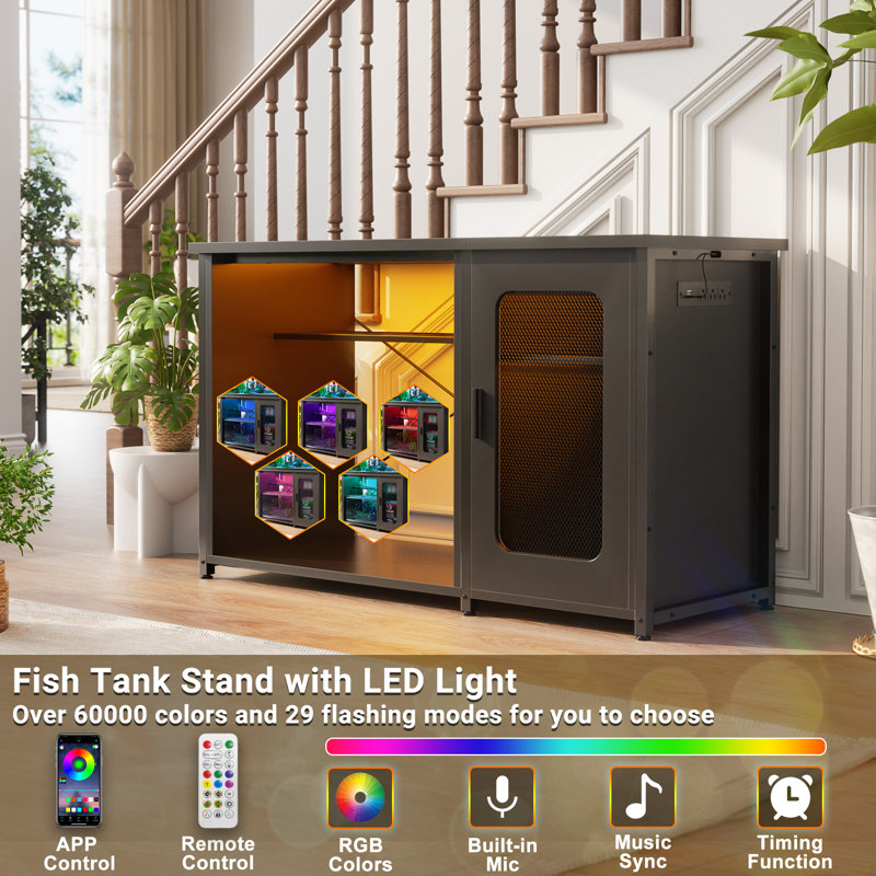 Tucker Murphy Pet™ Rectangle Aquarium Stand And Reptile Stand With ...