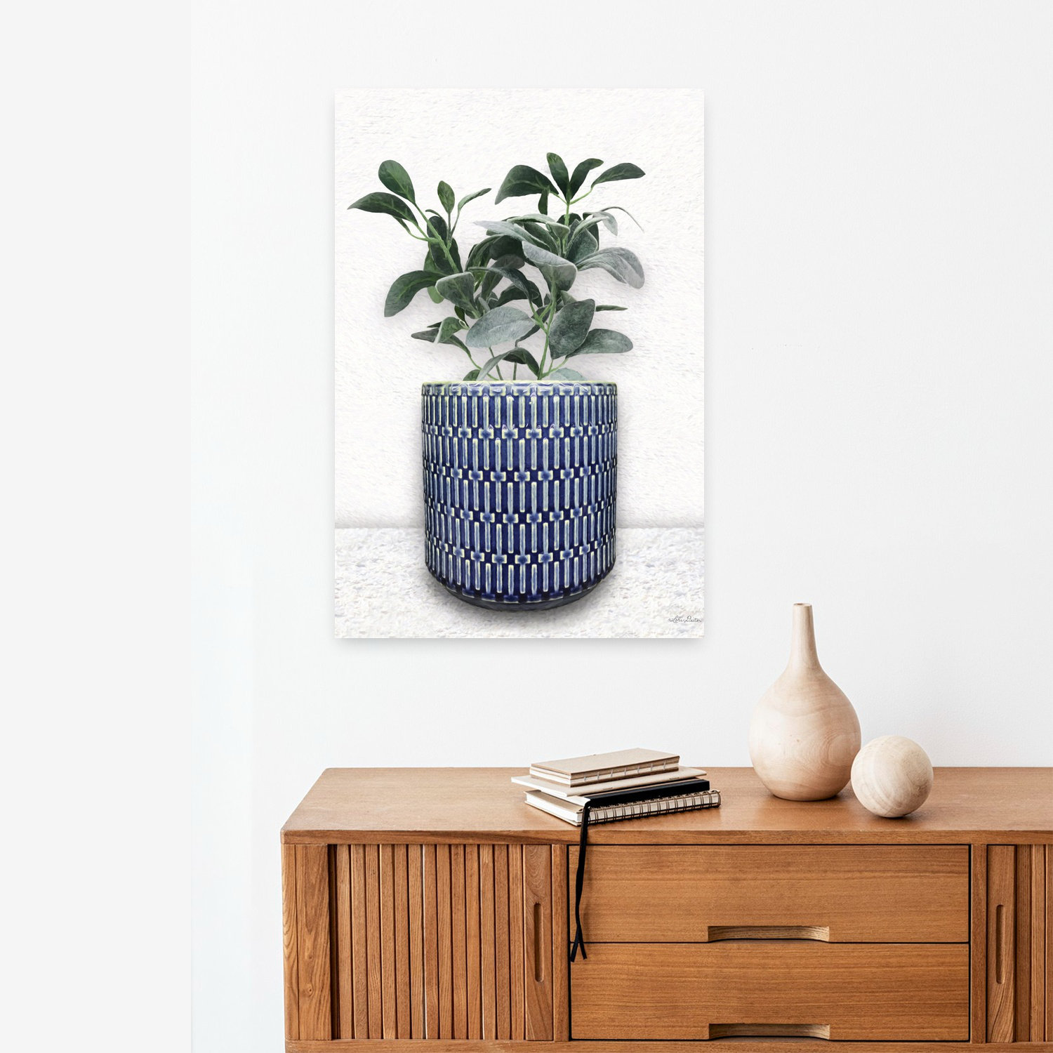 Ophelia & Co. Cool Blue Contemporary Art | Wayfair