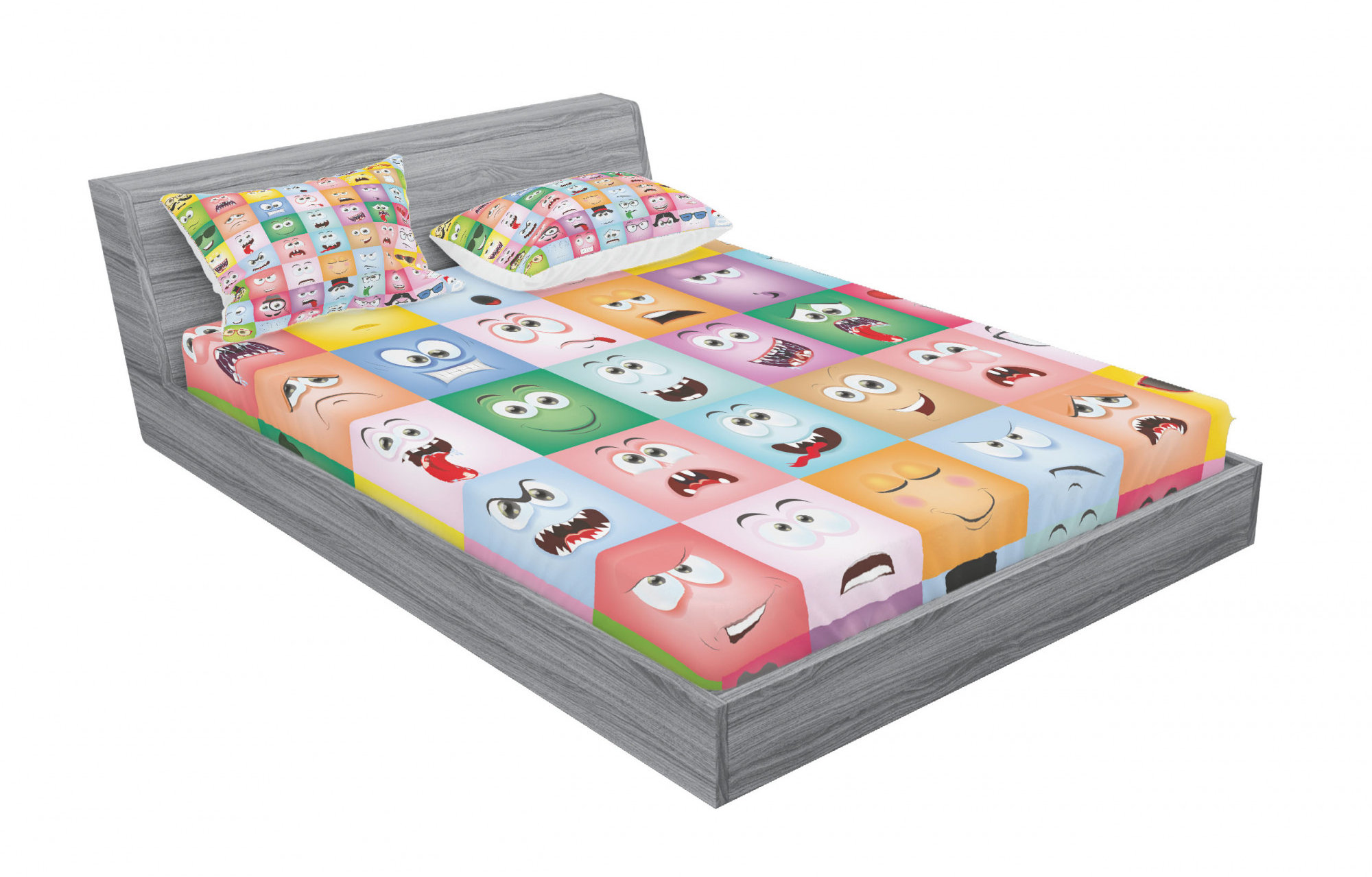 Ambesonne Meme Funny Culture Facial Gesture Emotion Sheet set | Wayfair