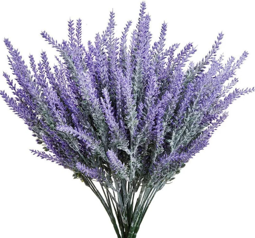 Primrue 6 Bundles Artificial Lavender Plant Lavender Flowers Lavender ...