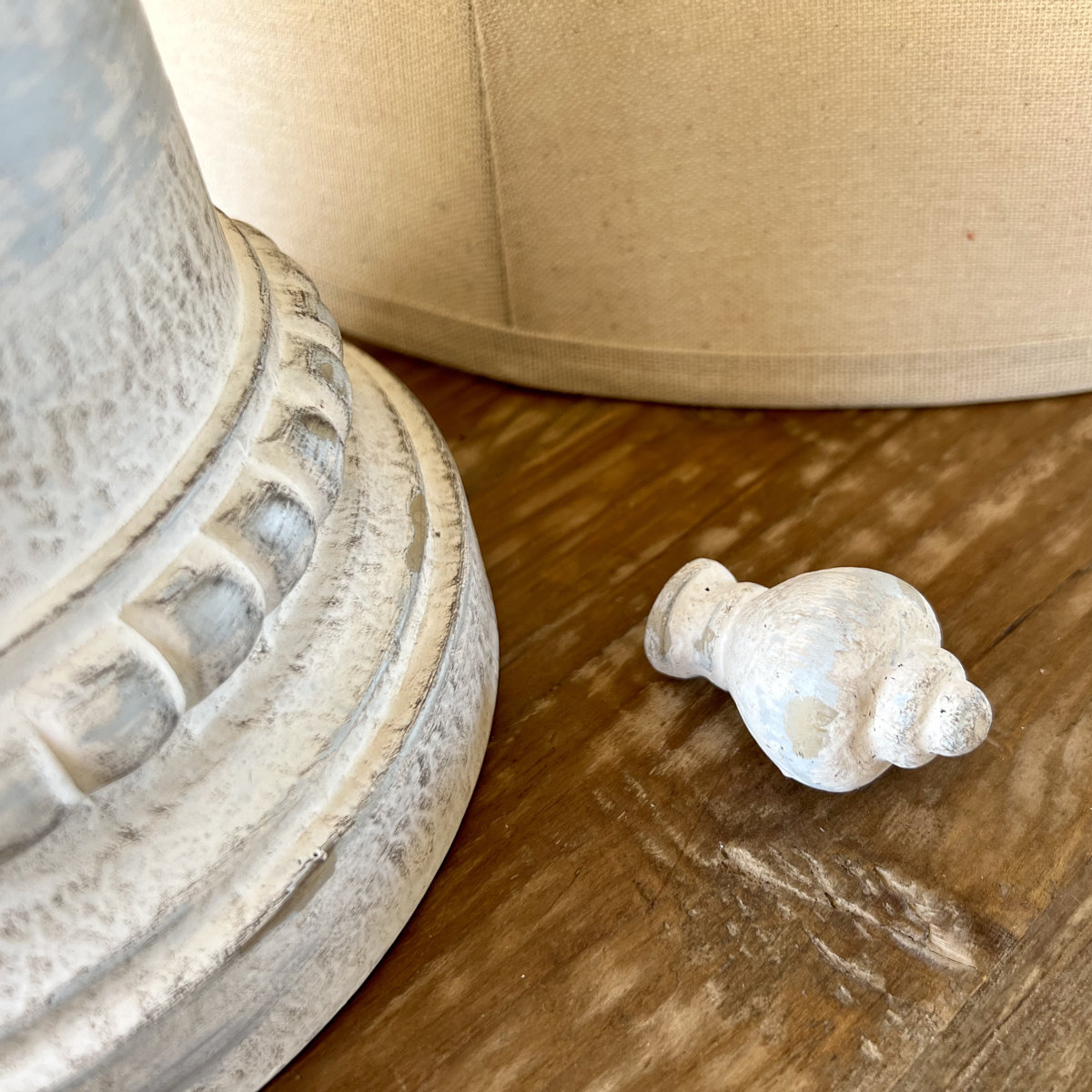 Porch View Home Resin Table Lamp With Linen Shade | Perigold