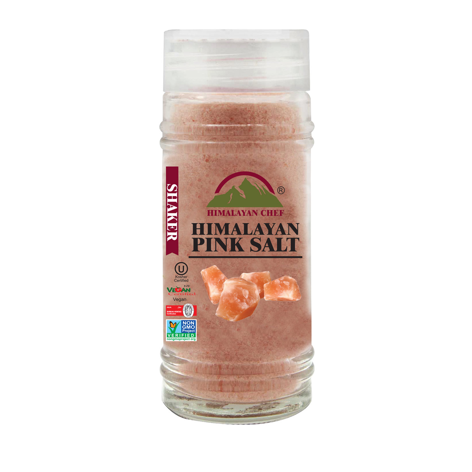 Himalayan Chef Pink Salt-Fine-Glass Shaker, 4.2 Ounce & Reviews ...