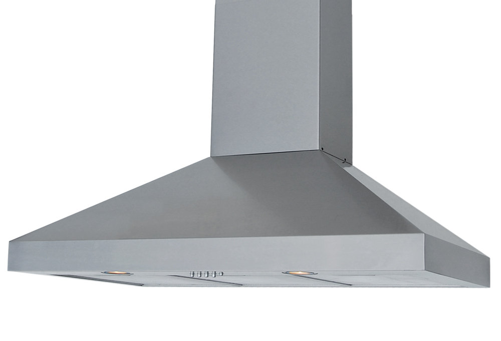Windster 35.75" 620 CFM Convertible Wall Mount Range Hood in Stainless ...
