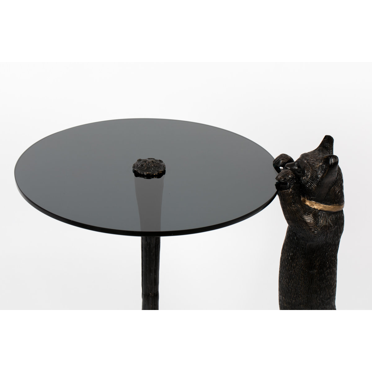 Bold Monkey Glass Top Pedestal End Table | Perigold