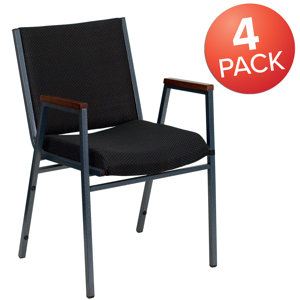 Flash Furniture Aliya Heavy Duty Stack Chair with Arms & Reviews | Wayfair