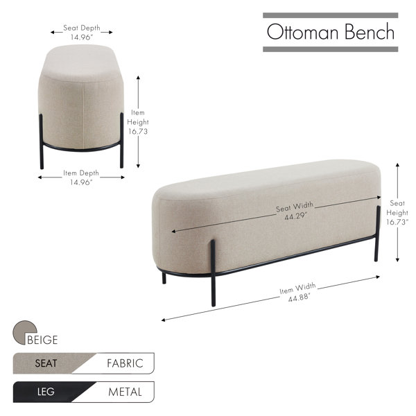 Wade Logan® Belbin Bench & Reviews | Wayfair