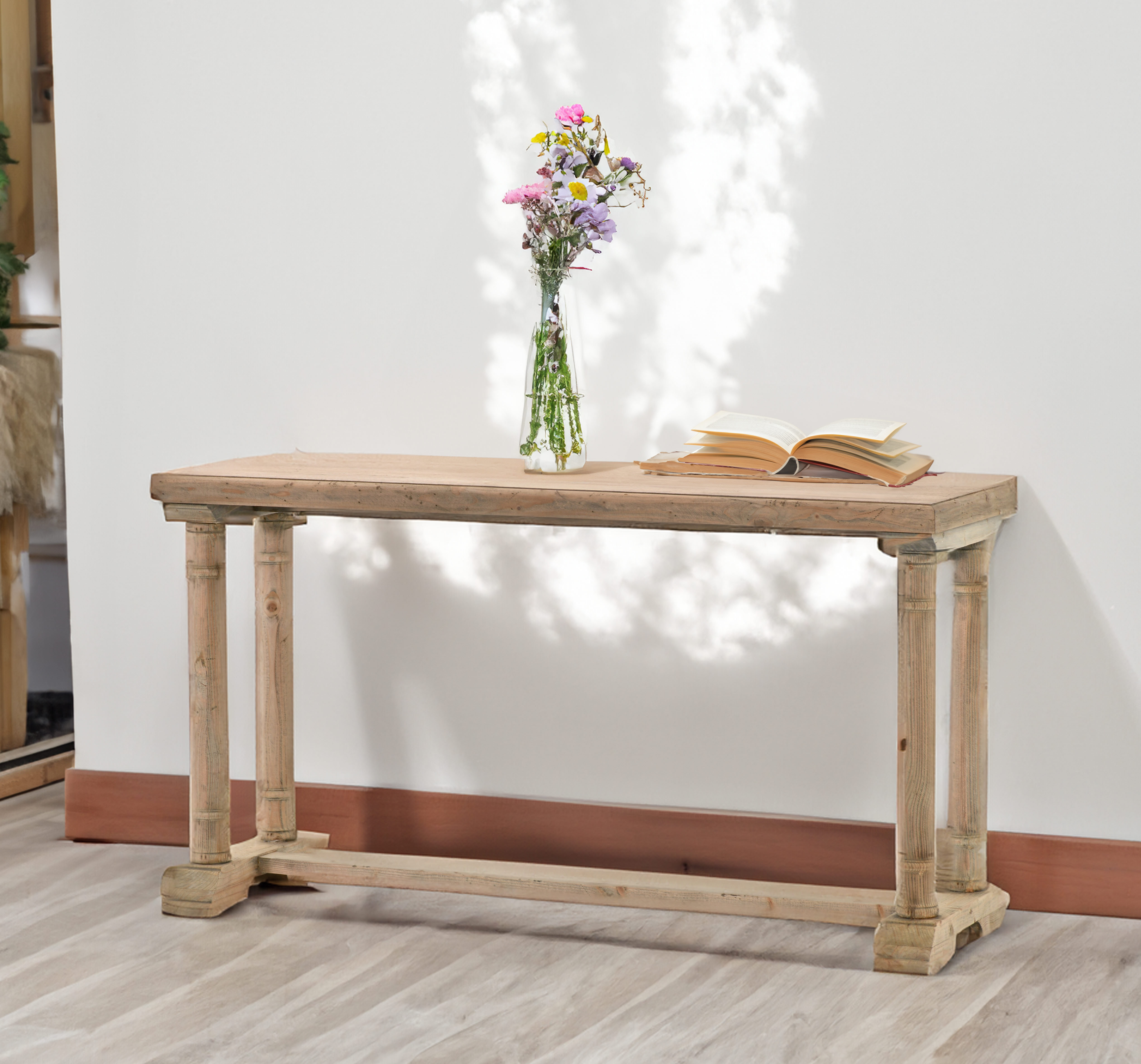 Rosalind Wheeler Claridge 60" Solid Wood Console Table - Wayfair Canada