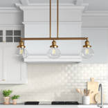 Gracie Oaks Greig 4 - Light Kitchen Island Linear Pendant | Wayfair