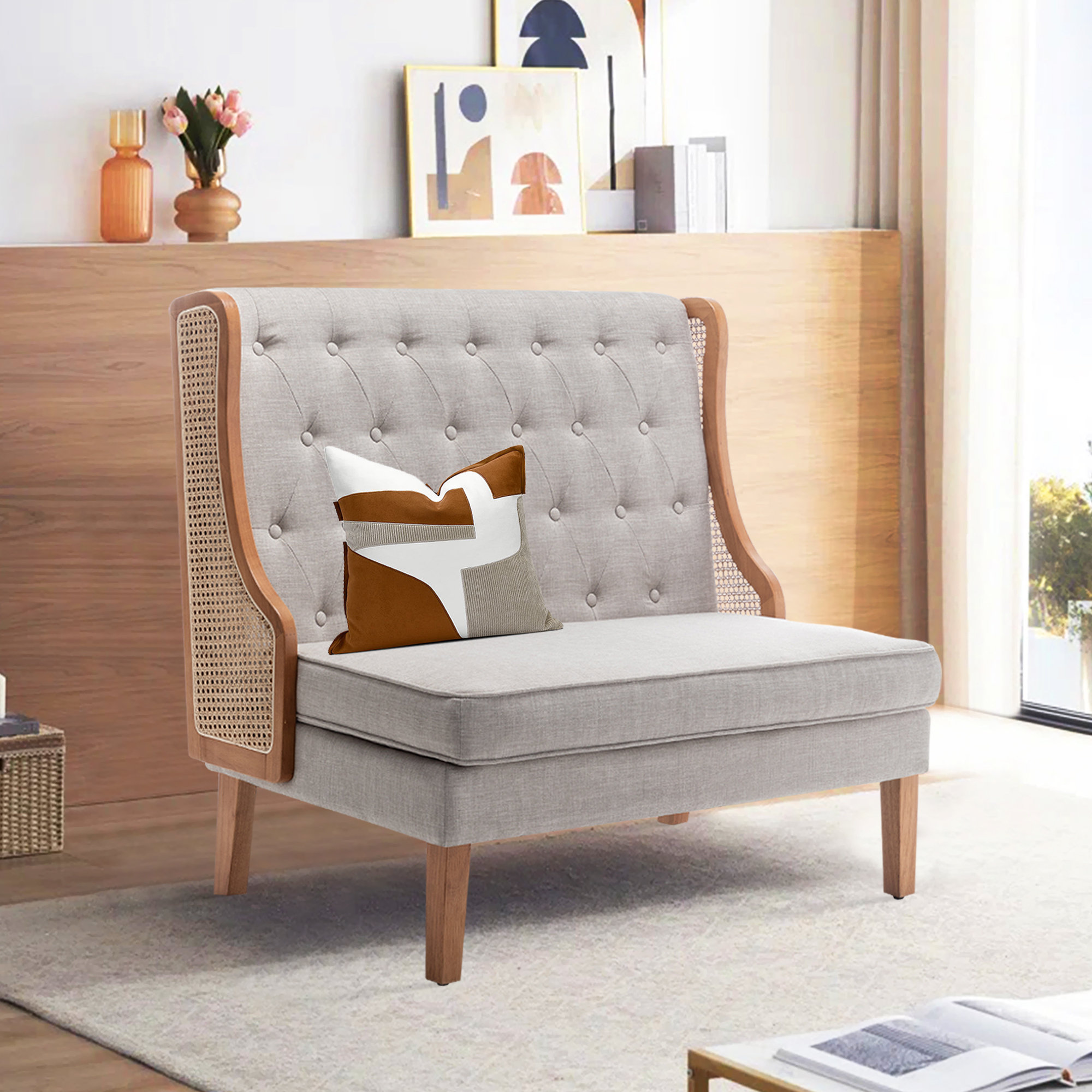 Bay Isle Home™ Adeele 44'' Reception Loveseat | Wayfair