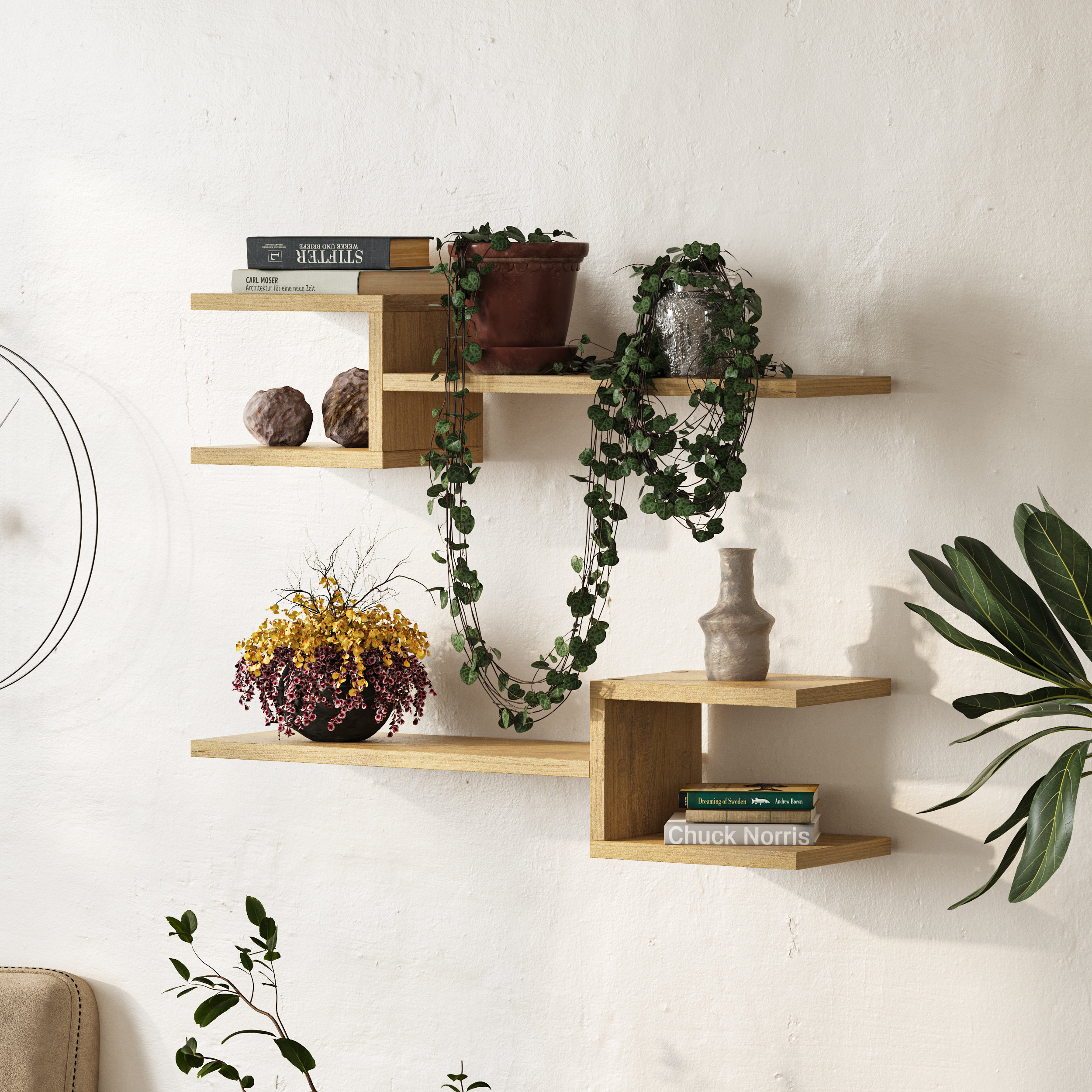 Mack + Milo Modern Floating Wall Shelves (Set of 2) & Reviews | Wayfair.ie