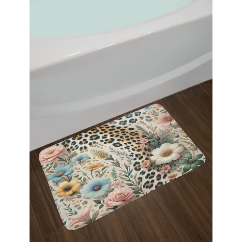 Animal Print Bath Rugs & Mats You'll Love | Wayfair