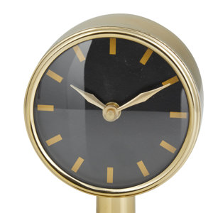 Greyleigh™ Analog Stainless Steel Mechanical Tabletop Clock | Wayfair