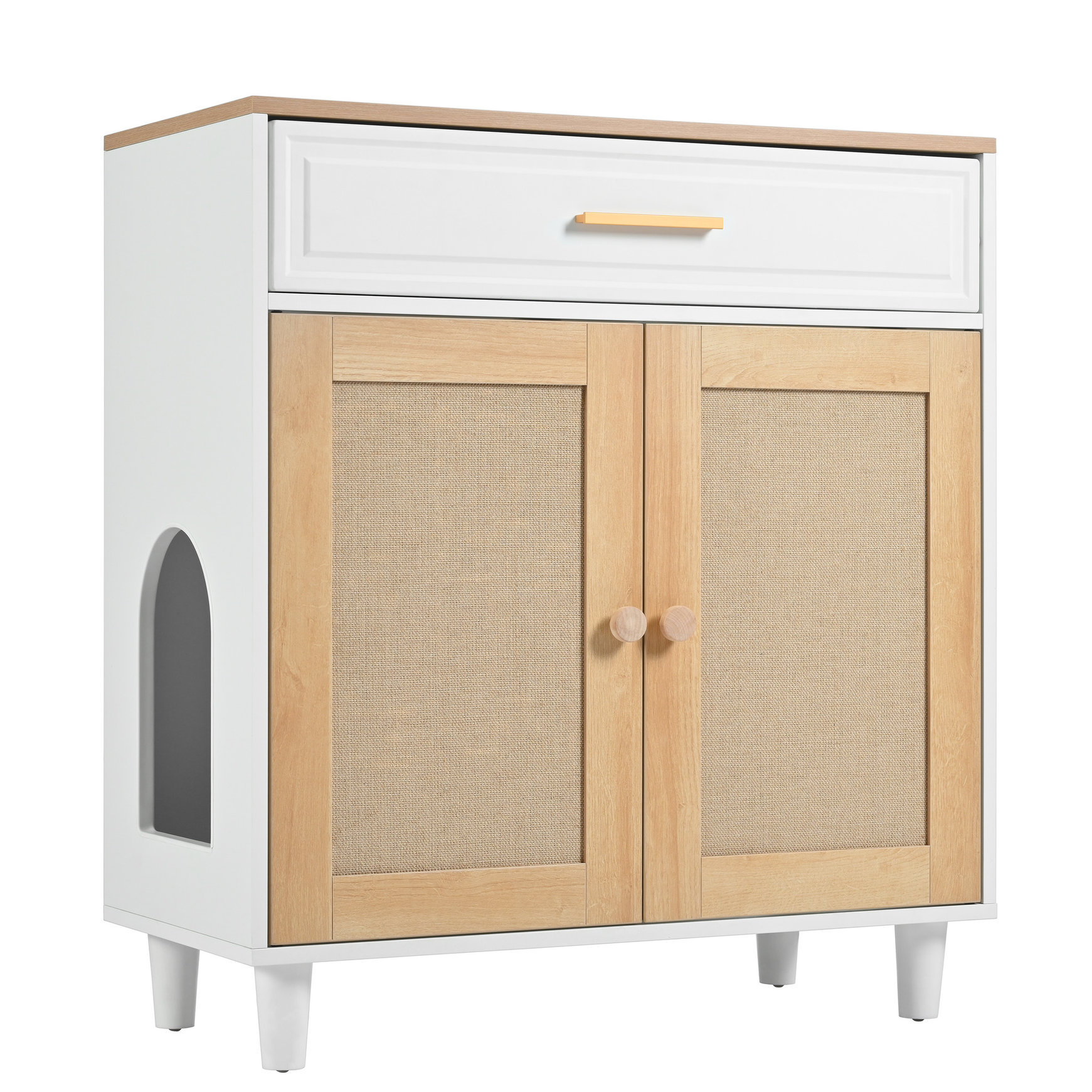 Tucker Murphy Pet™ Cat Litter Box House With Functional Storage And ...
