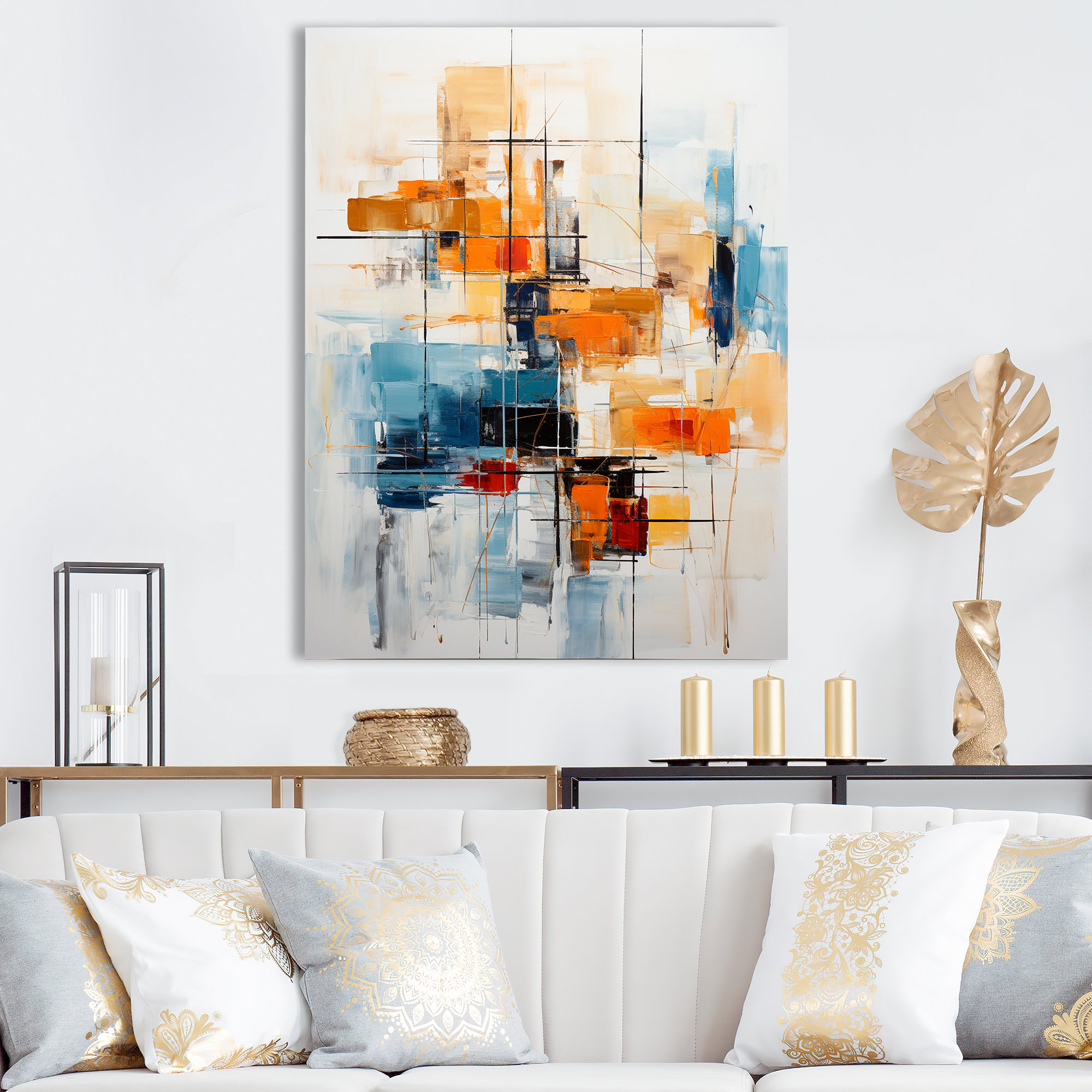 Ivy Bronx Colorful Mid Century Retro Reflections III - Abstract ...