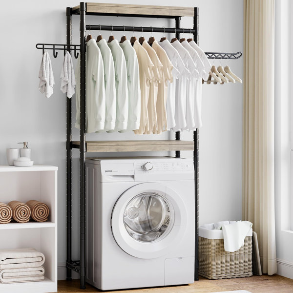 Homhougo Metal Free-Standing Laundry Room Organizer & Reviews | Wayfair