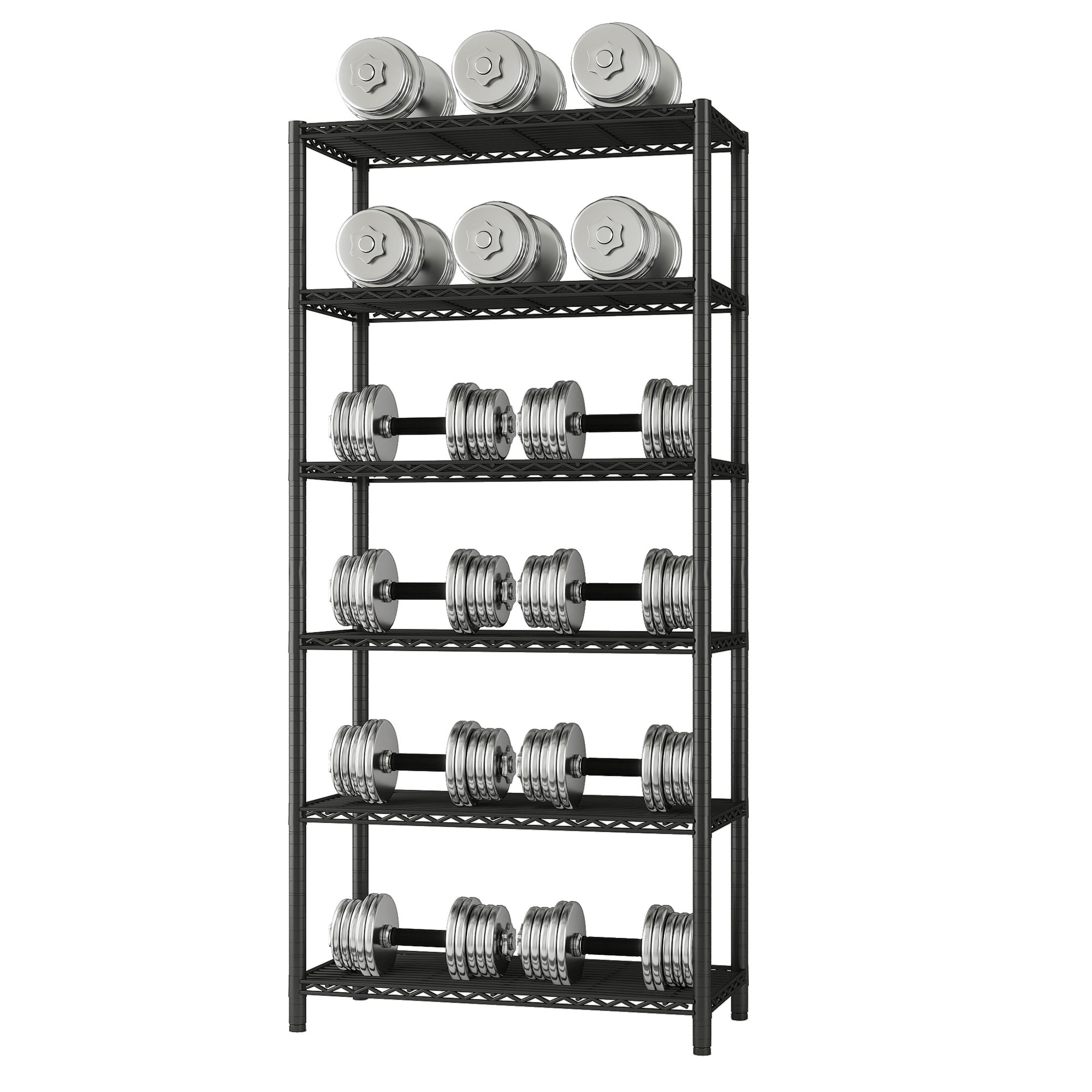 Rebrilliant Ramos 6-Shelf Shelving Unit By Rebrilliant | Wayfair