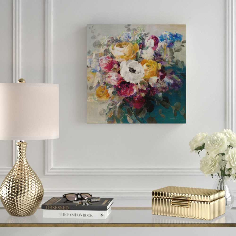 House of Hampton 'Fall Bouquet' Acrylic Painting Print on Wrapped ...